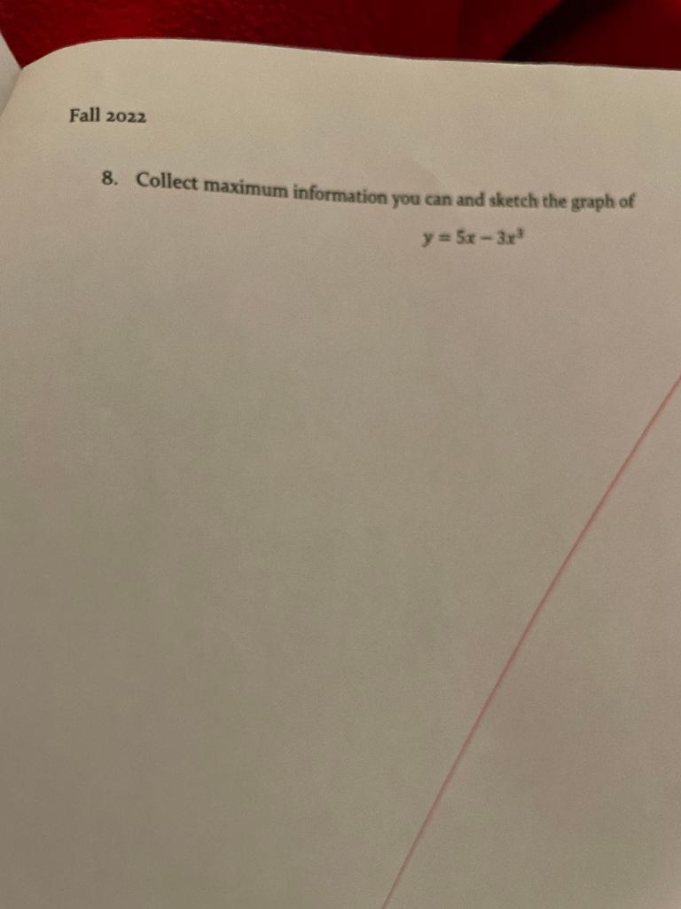Solved 8. Collect maximum information you can and sketch the | Chegg.com