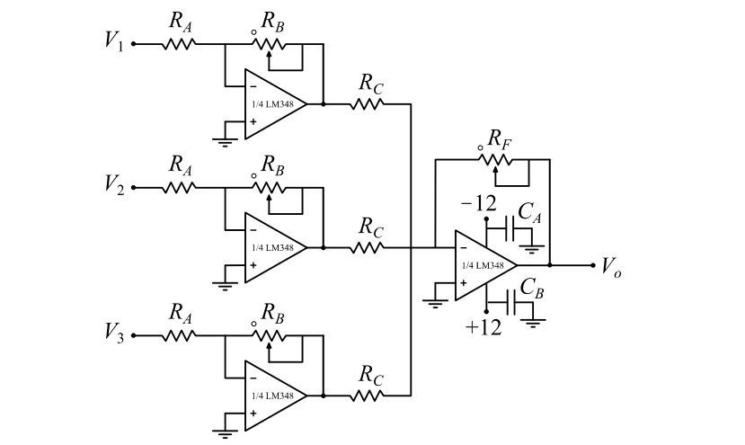 Solved 1)Design a 3-band equalizer circuit composed of 3 | Chegg.com