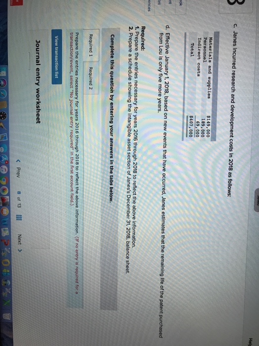 Solved Chapter 11 Pre-Built Problems Help Save 8 Janes | Chegg.com