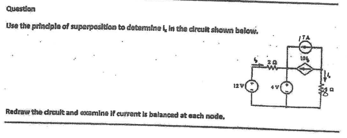 Solved Use the principle of superposition to determine Ix in | Chegg.com