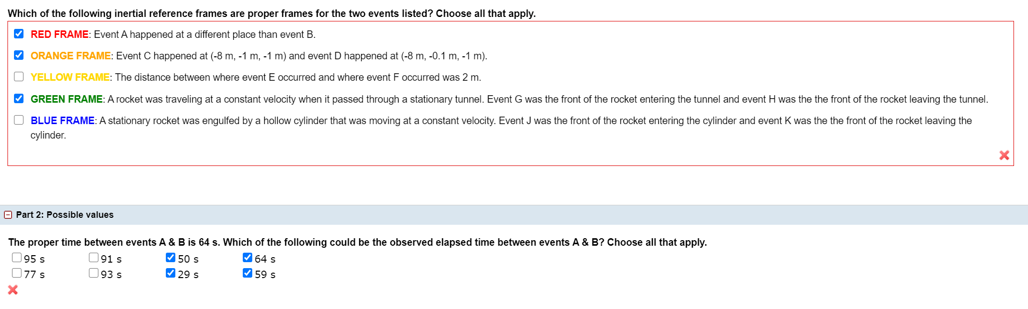 Solved Which of the following inertial reference frames are | Chegg.com