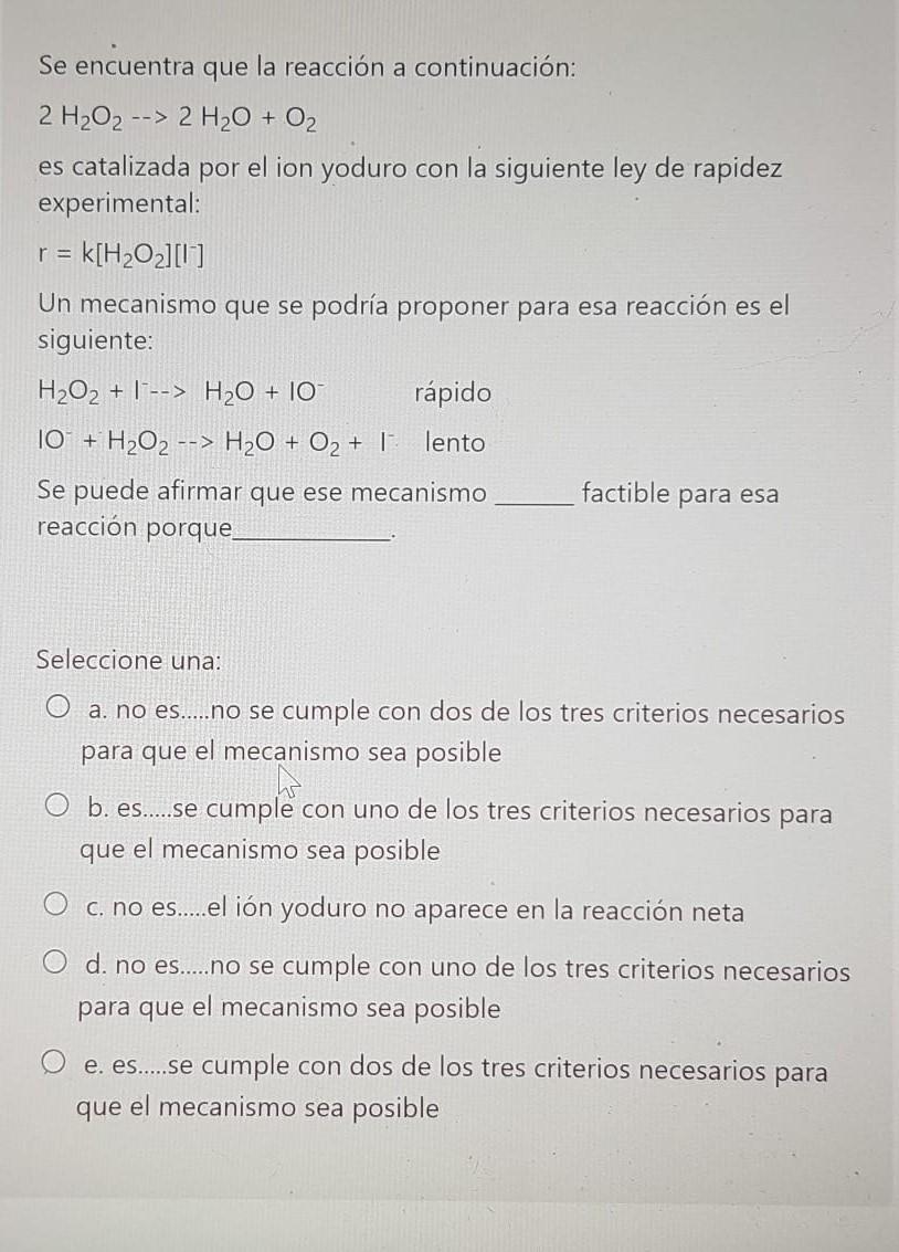 Solved The reaction is found below: 2 H2O2 -> 2 H2O + O2 is | Chegg.com