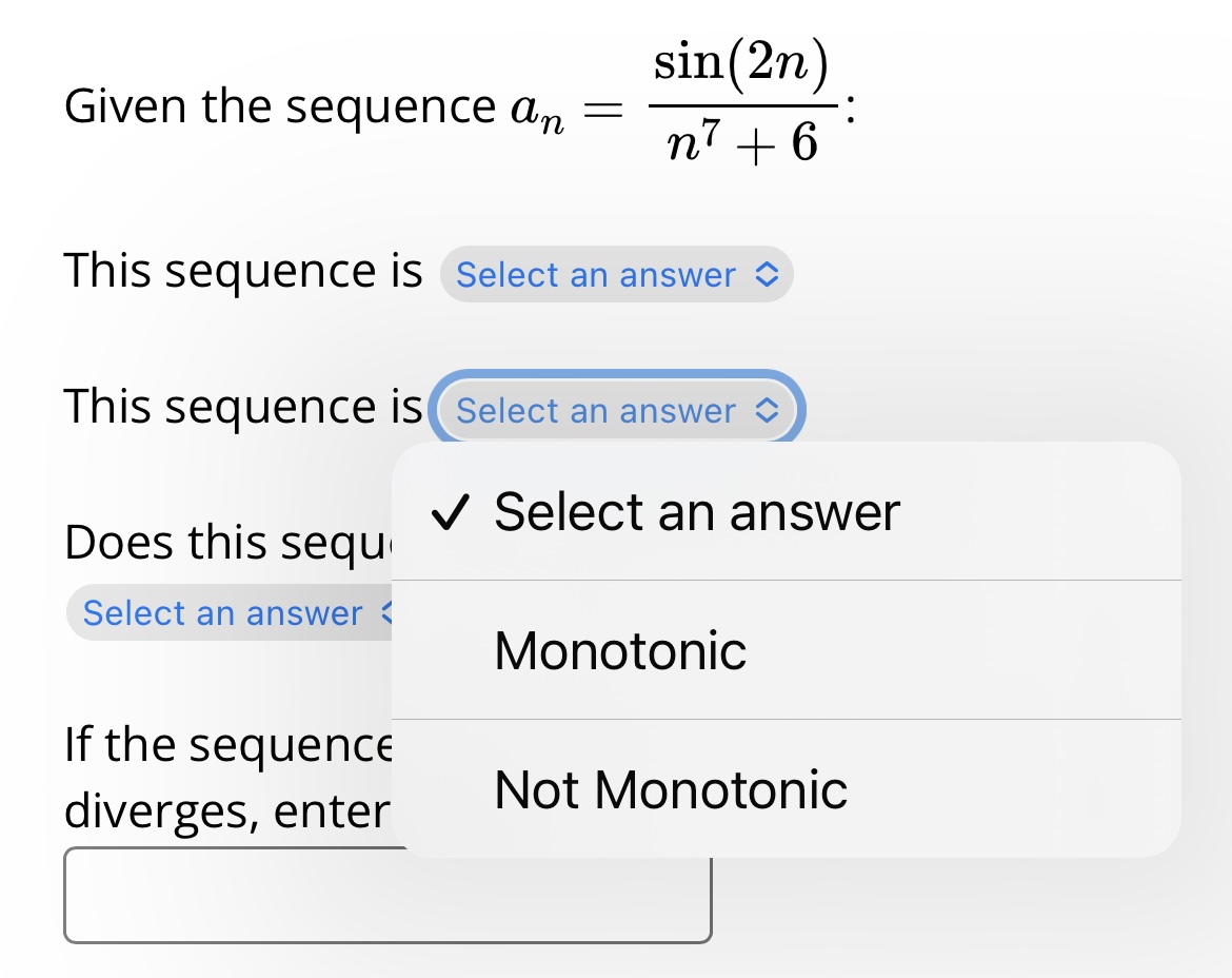 Solved Given the sequence \\( a_{n}=\\frac{\\sin (2 | Chegg.com