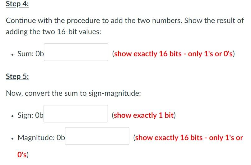Solved Your task is to add the following half-precision | Chegg.com