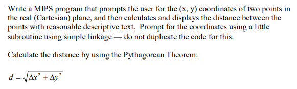 Solved Write A Mips Program That Prompts The User For The 4923