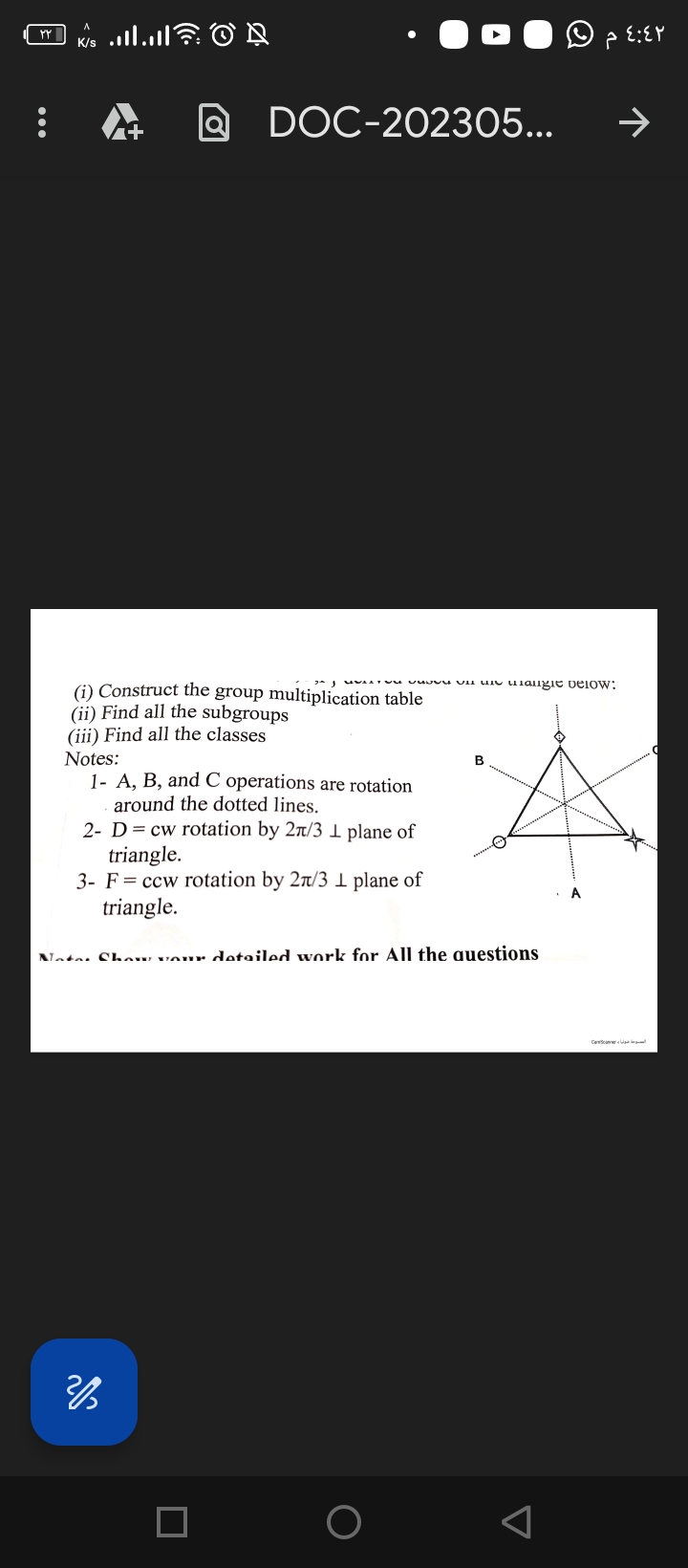 Solved (i) Construct the group multiplication table (ii) | Chegg.com