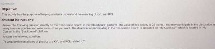 Solved to Launch Objective: This activity has the purpose of | Chegg.com