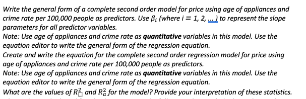 Solved Write the general form of a complete second order | Chegg.com