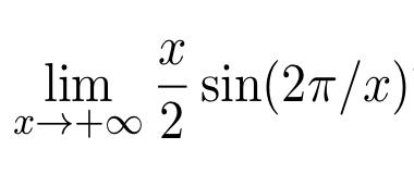 Solved limx→+∞2xsin(2π/x) | Chegg.com