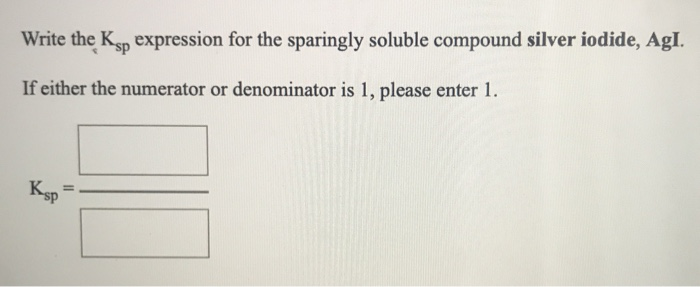 Solved Write the equilibrium constant expression, K, for the | Chegg.com
