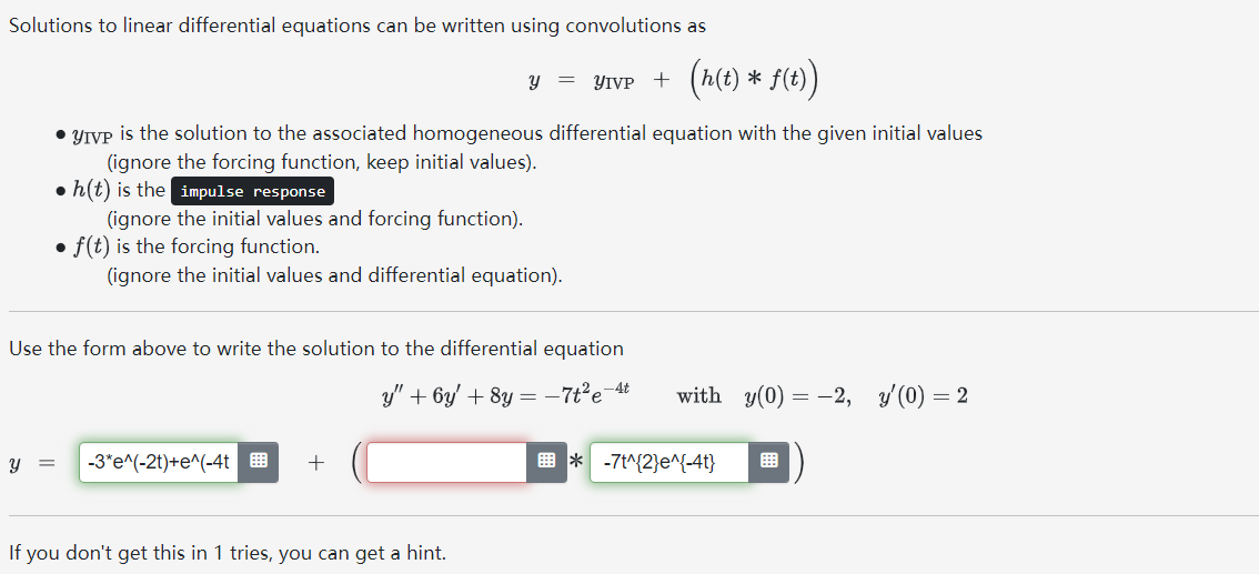 Solved Solutions to linear differential equations can be | Chegg.com