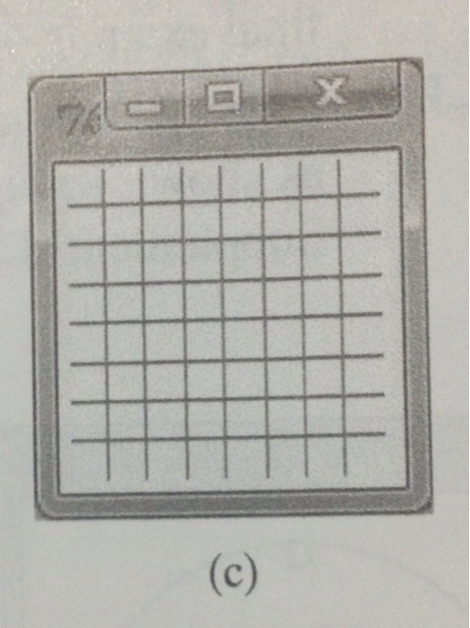 Solved (Display an 8 × 8 grid) write a program that displays | Chegg.com