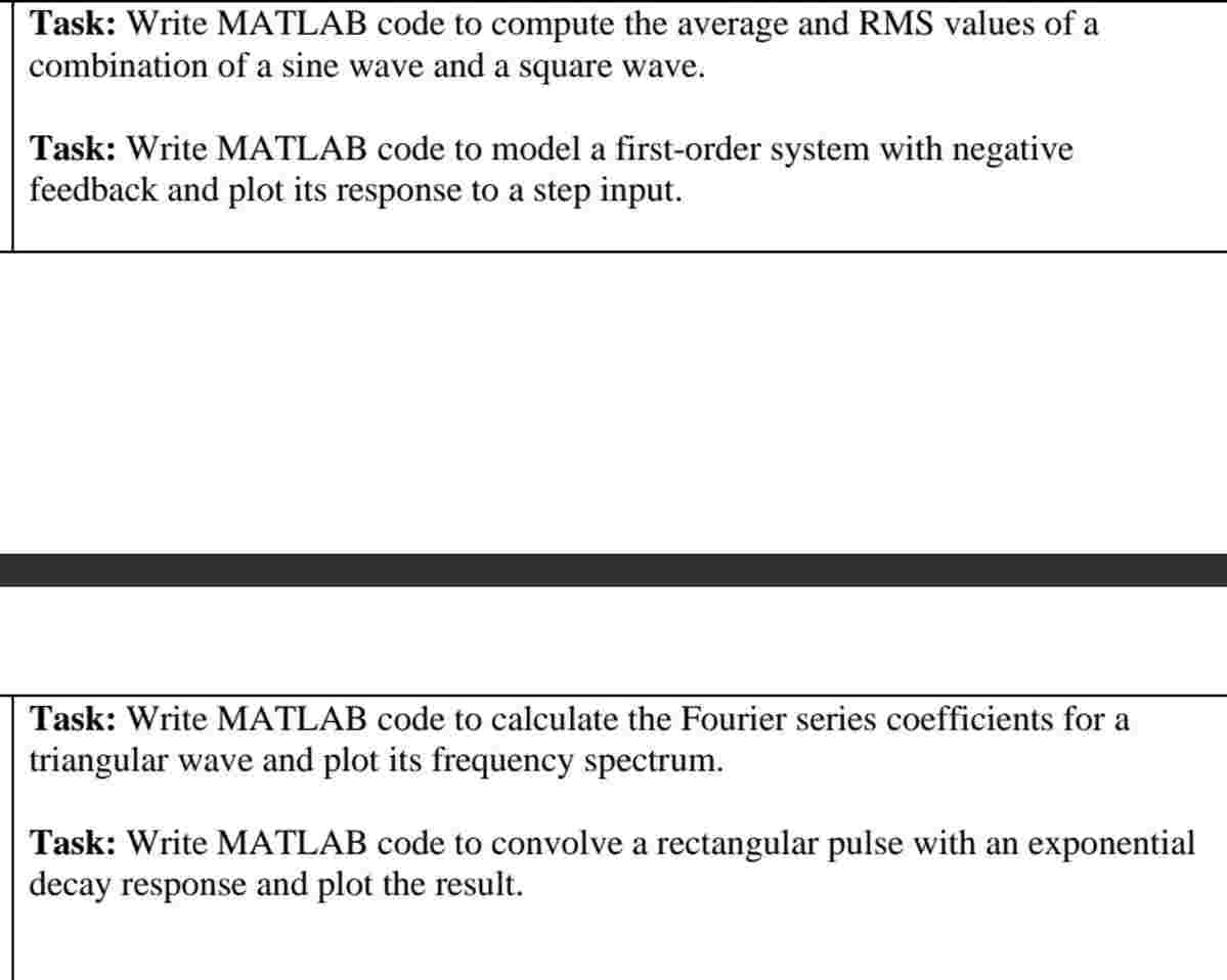 Solved Could you please write the matlab code for these 4 | Chegg.com