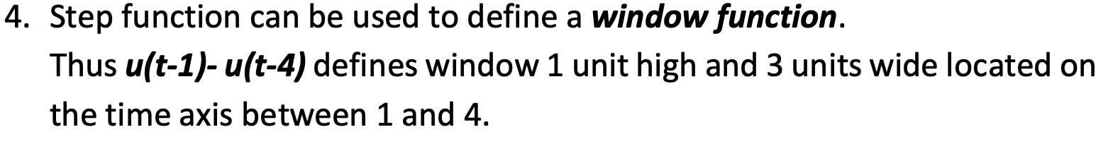 Solved Step function can be used to define a window | Chegg.com