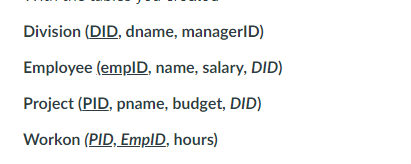 Solved 1. List the total number of projects that employees | Chegg.com