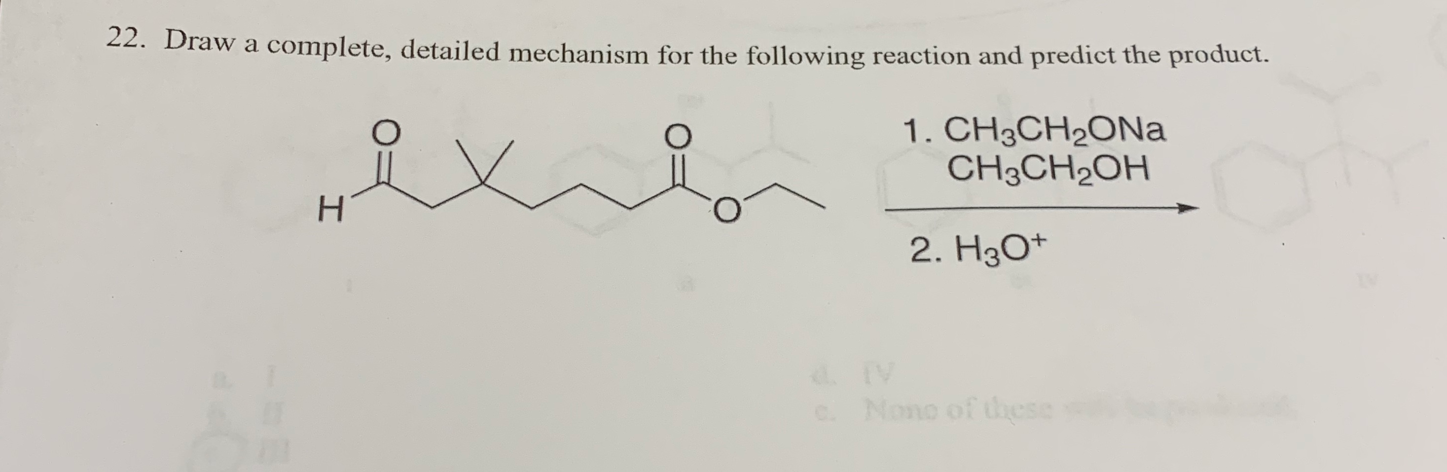 Solved 22. Draw a complete, detailed mechanism for the | Chegg.com