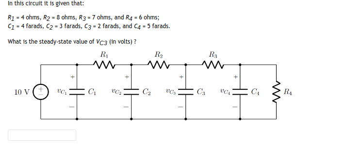 Solved In this circuit it is given that: R1=4 ohms, R2=8 | Chegg.com