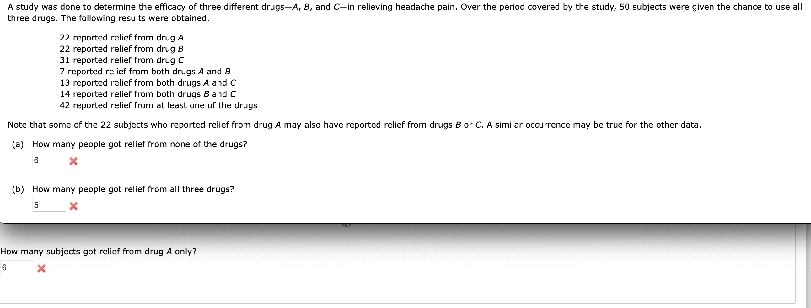 Solved A study was done to determine the efficacy of three | Chegg.com