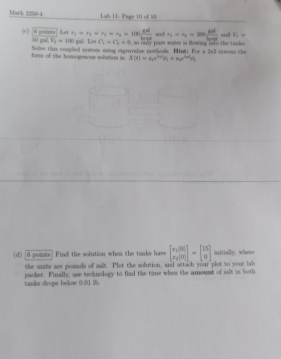 Solved Math 2250-4 Lab 11- Page 9 of 10 4. 18 points Coupled | Chegg.com