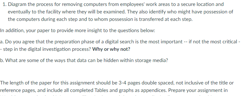 Solved 1. Diagram the process for removing computers from | Chegg.com