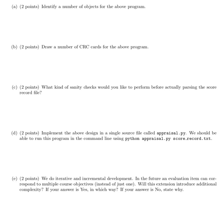 Solved 4. (10 points) From design diagrams to implementation | Chegg.com