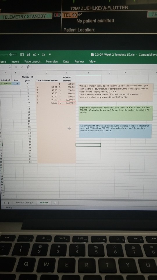 Solved 72M/ ZUEHLKE/A-FLUTTER TE TELEMETRY STANDBY TEL 90 No | Chegg.com