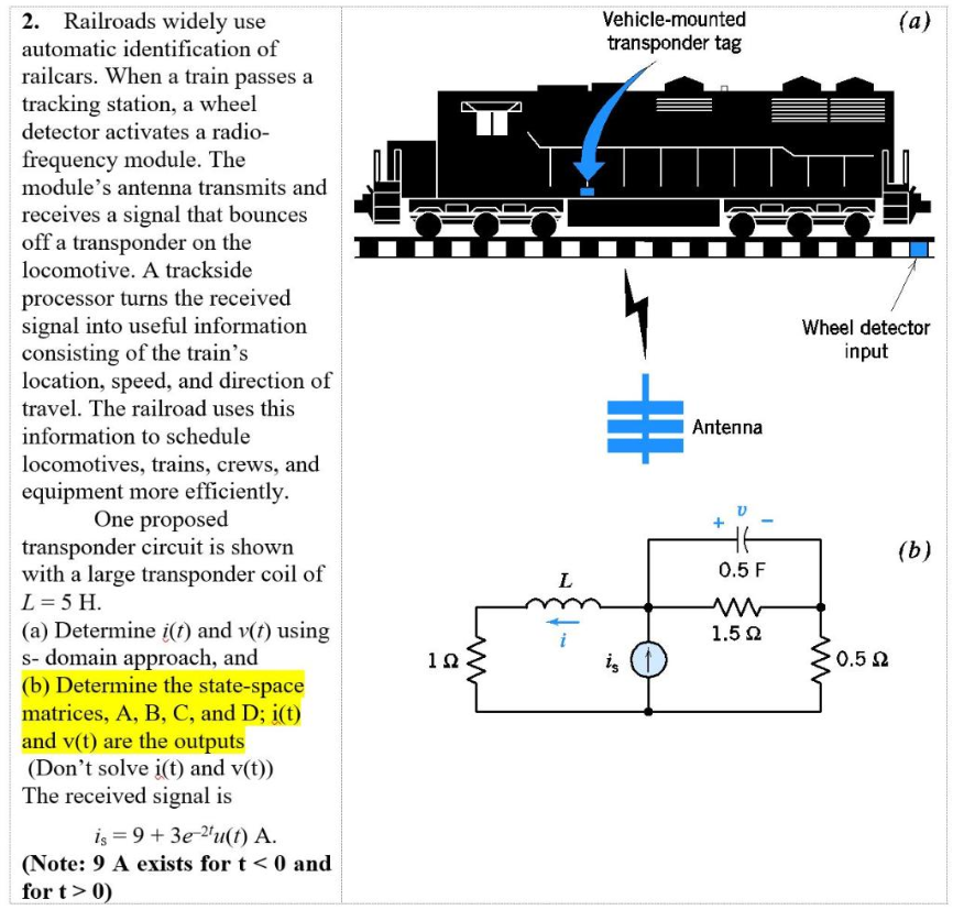 Solved 2. Railroads widely use automatic identification of | Chegg.com