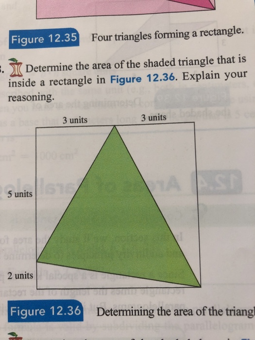 Solved Figure 12.35 Four triangles forming a rectangle. | Chegg.com