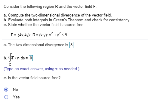 Solved Consider the following region R and the vector field | Chegg.com
