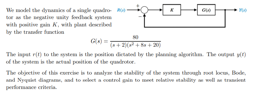 Solved + We model the dynamics of a single quadro- R(5) K | Chegg.com