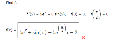 Solved Find f. | Chegg.com