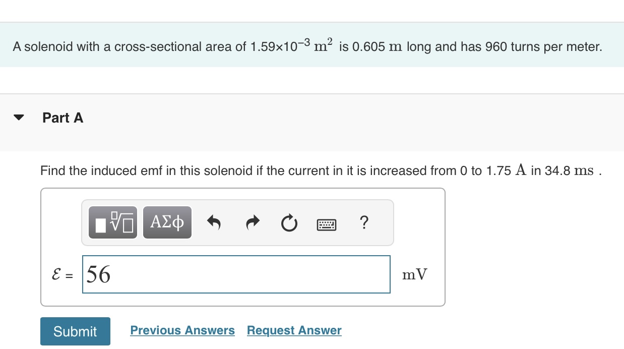 Solved In emf is induced in a conducting loop of wire 1.35 m | Chegg.com