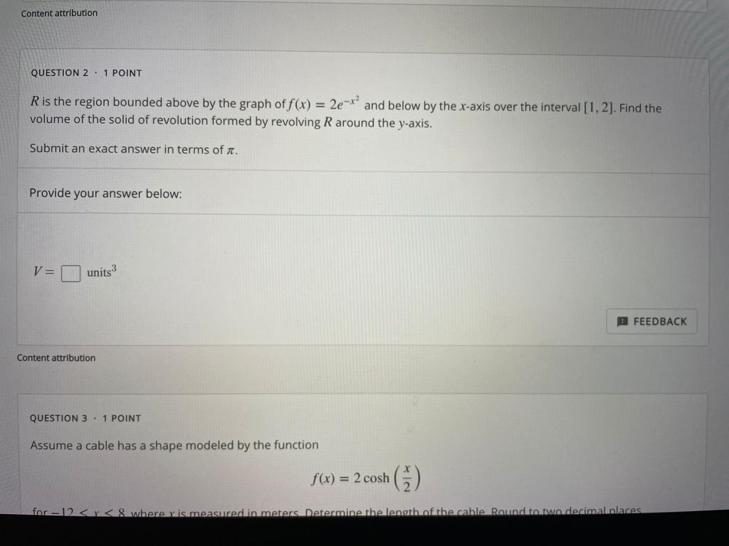 Solved Content attribution QUESTION 2.1 POINT Ris the region | Chegg.com