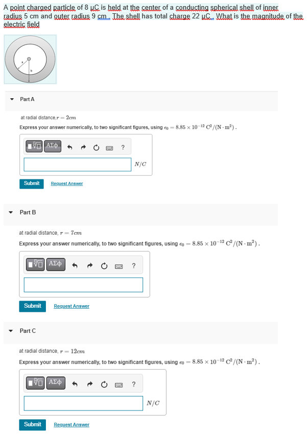 Solved A point charged particle of 8 uC is held at the | Chegg.com