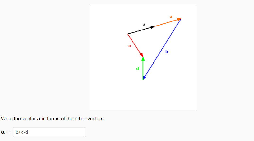 Solved Write the vector b in terms of the other vectors. | Chegg.com