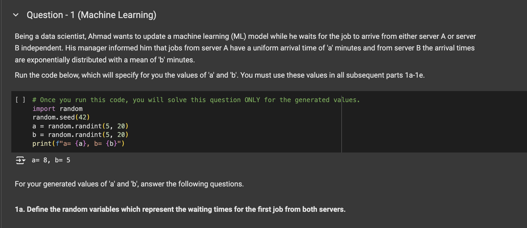 Solved Question - 1 (Machine Learning)Being a data | Chegg.com