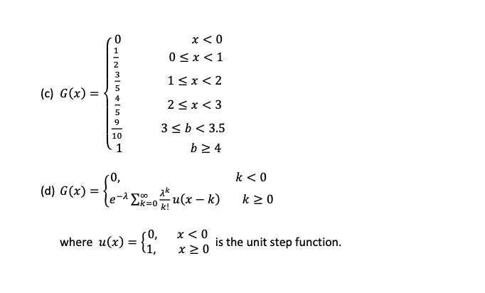 Solved 5. Which of the following functions is a valid | Chegg.com