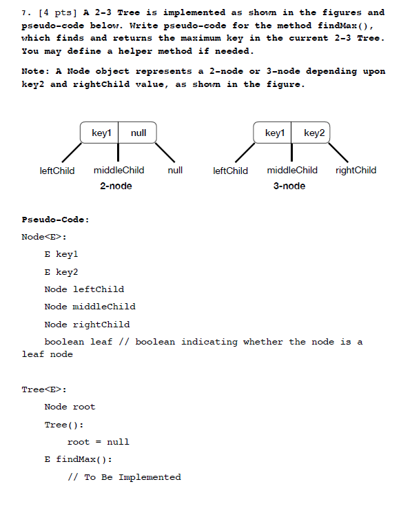 Solved 5. [ 4 pts] The following B tree has M=4,I=4. Remove | Chegg.com