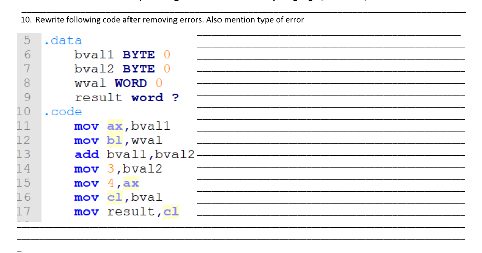 Solved kindly remove errors from this code and rewrite it , | Chegg.com