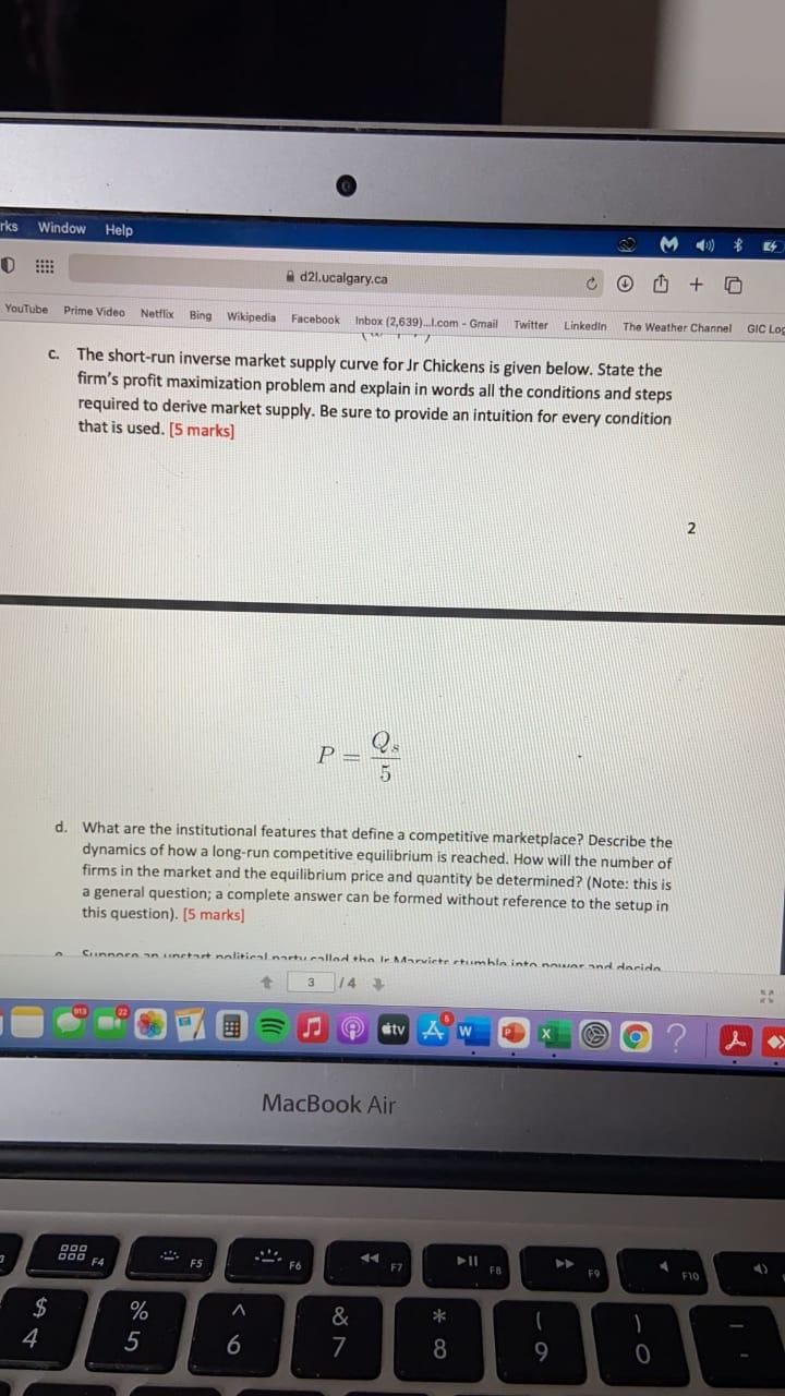 Solved rks Window Help 64 0 :: Ad2.ucalgary.ca 0 + YouTube | Chegg.com