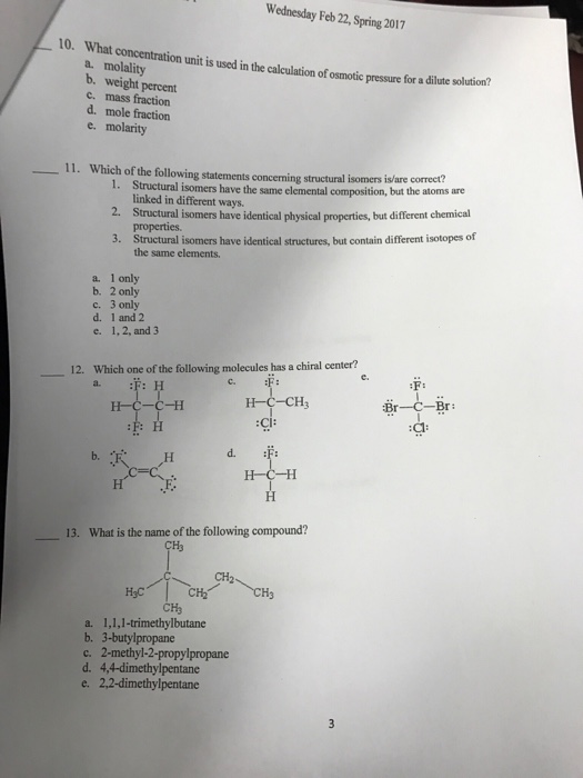 Solved What concentration unit is used in calculation of | Chegg.com
