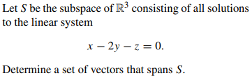 Solved Let S be the subspace of R3 consisting of all | Chegg.com