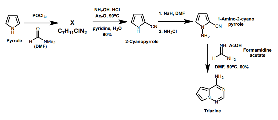Solved Reaction of pyrrole with POCl3 and | Chegg.com