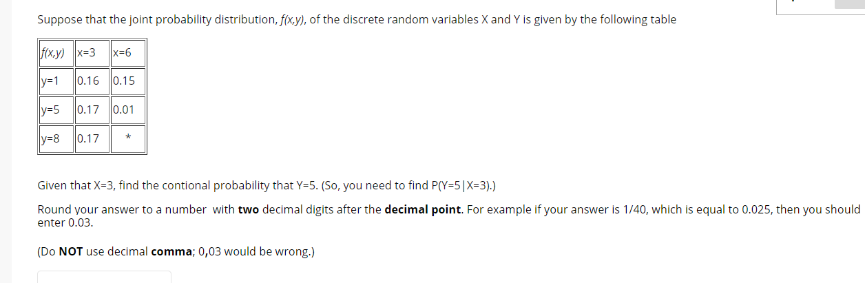 Solved Suppose that the joint probability distribution, | Chegg.com