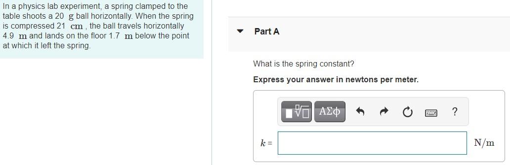 Solved In a physics lab experiment, a spring clamped to the | Chegg.com