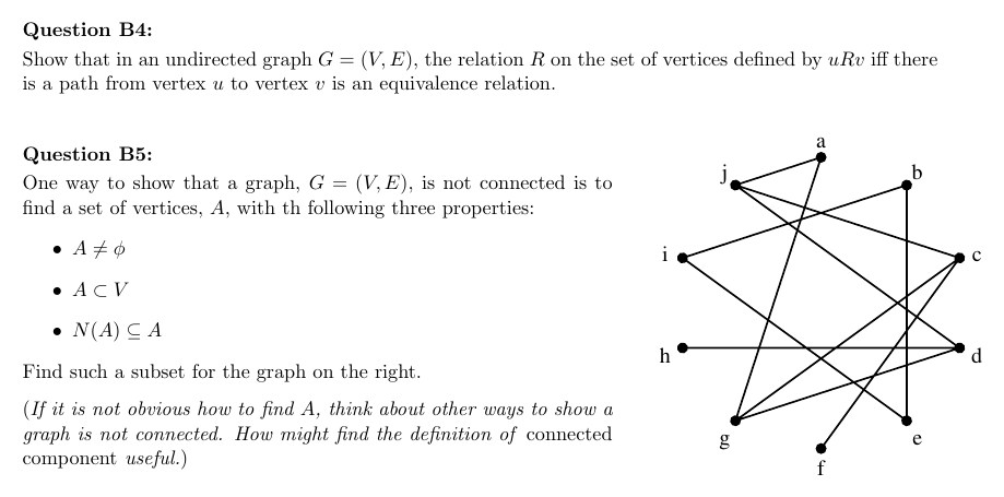Solved Show that in an undirected graph G=(V,E), the | Chegg.com