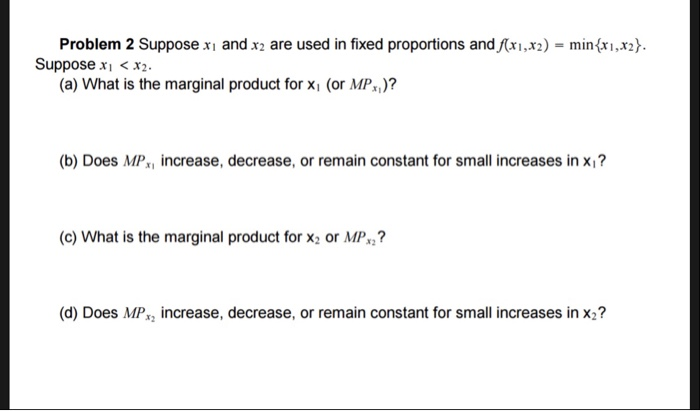 Solved Problem 2 Suppose xı and x2 are used in fixed | Chegg.com