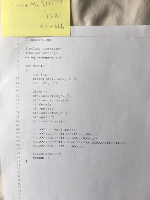 Solved on1-b1b //InputTry.cpp 1 2 3 #include #include 4 | Chegg.com