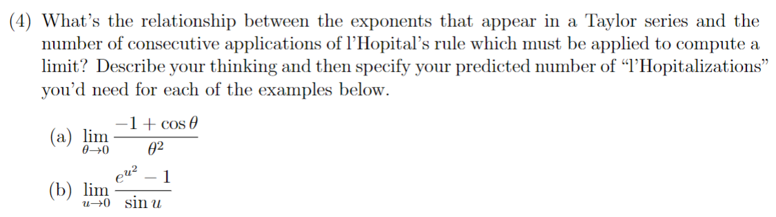 Solved (4) What's the relationship between the exponents | Chegg.com