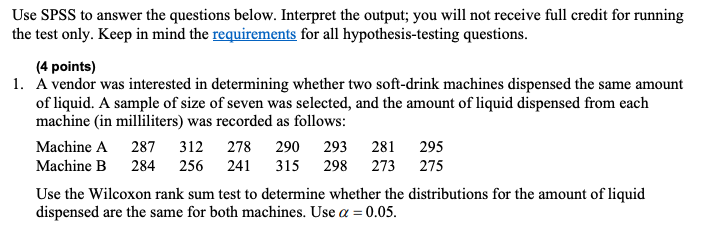 Solved Use SPSS to answer the questions below. Interpret the | Chegg.com